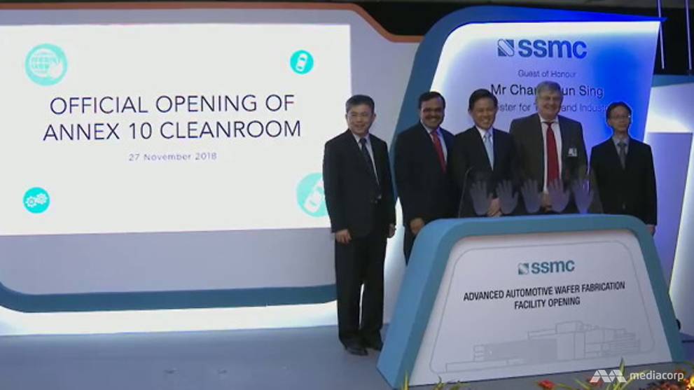 Semiconductor firm SSMC opens new S$300m facility in Singapore - CNA